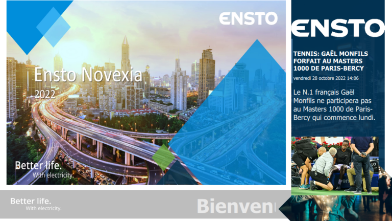 Ensto Novexia communique en multi-sites