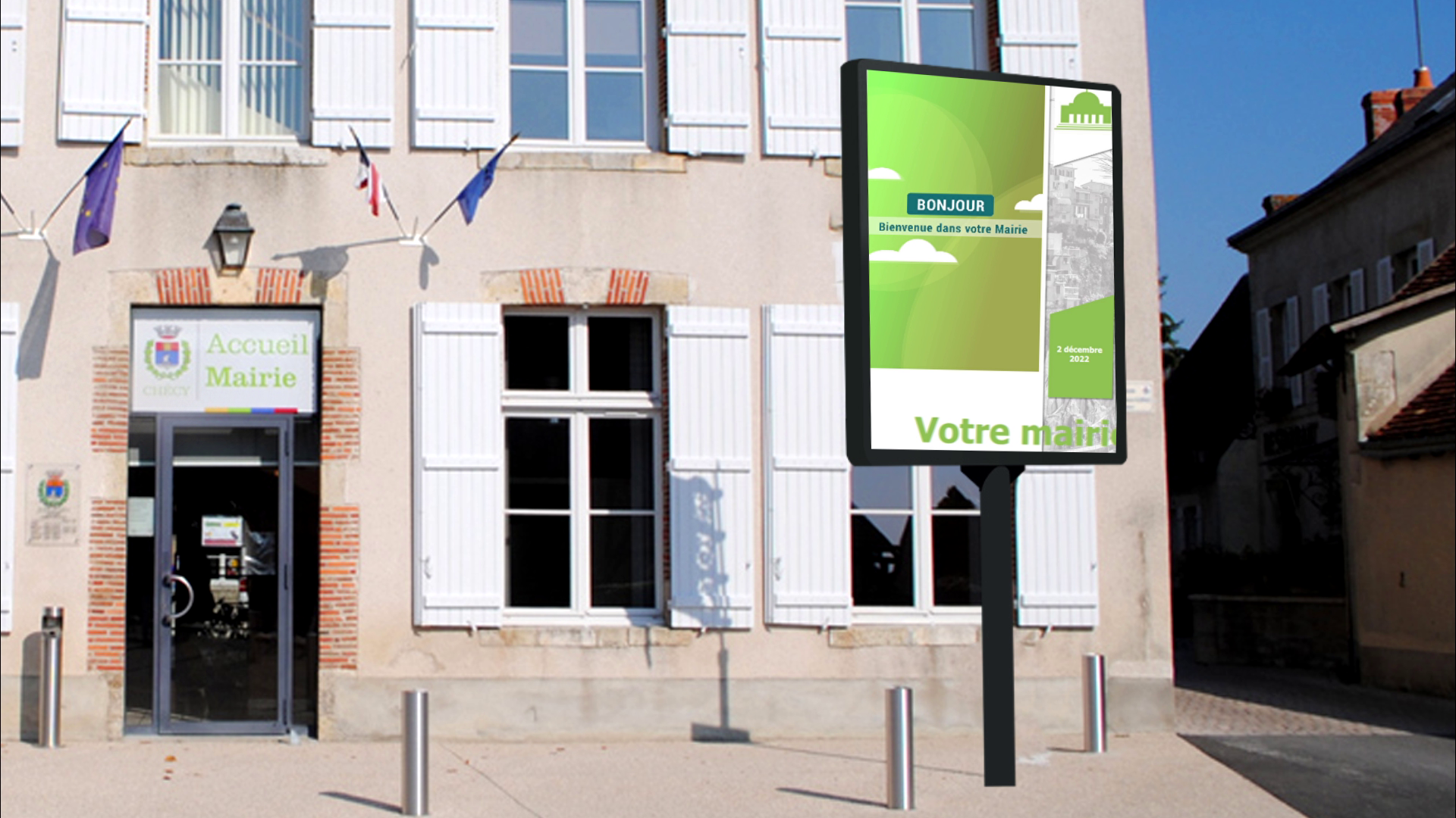 Panneaux information ville : JEI lumineux pour les collectivités